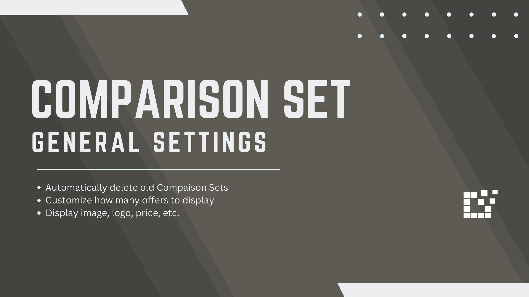 Comparison Set General Settings