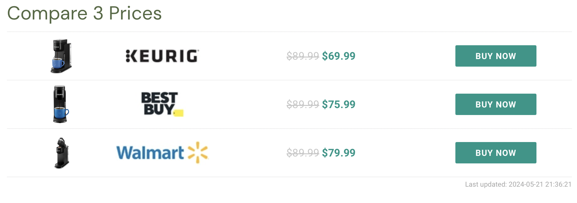 Create a Comparison Set with Only On Sale Products